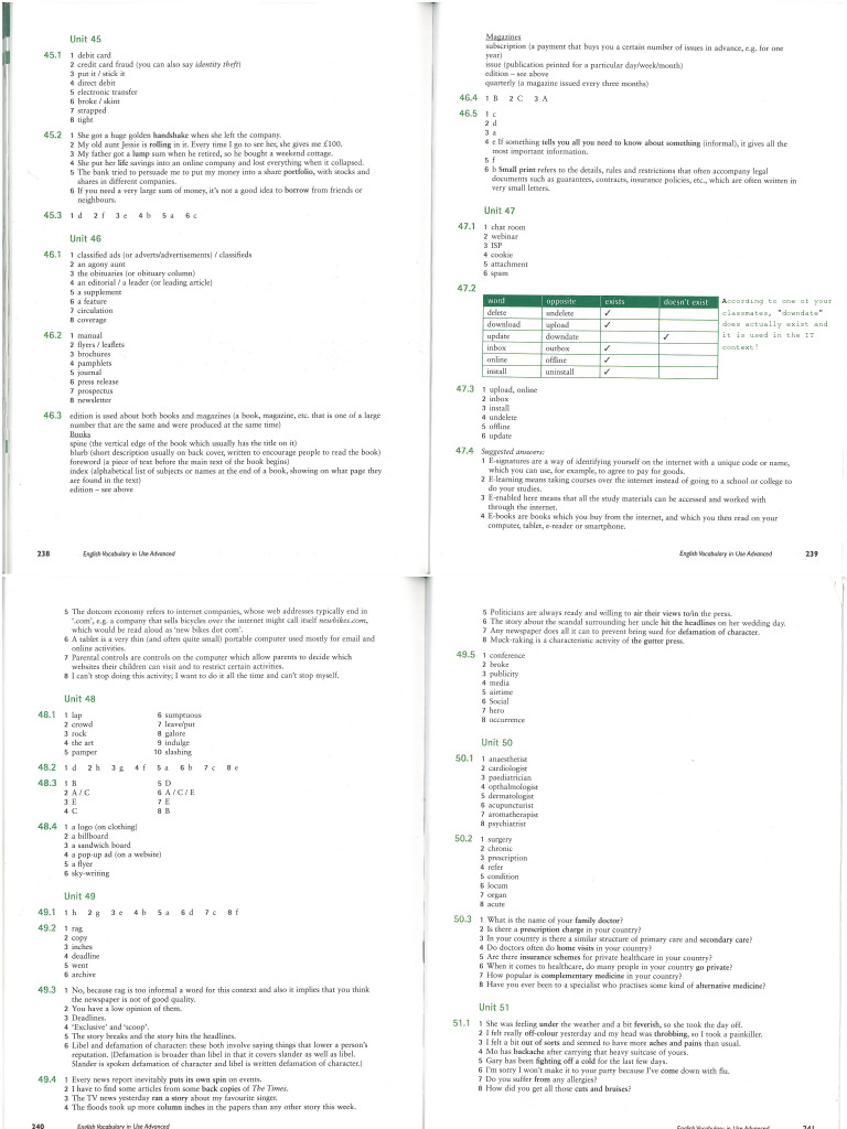 Media (Exercises Answers) | PDF