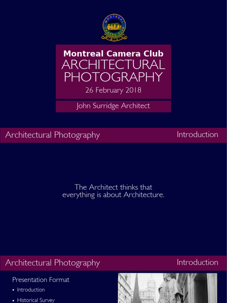 MCC Arch Photo Full Presentation Final | PDF | Imaging | Crafts