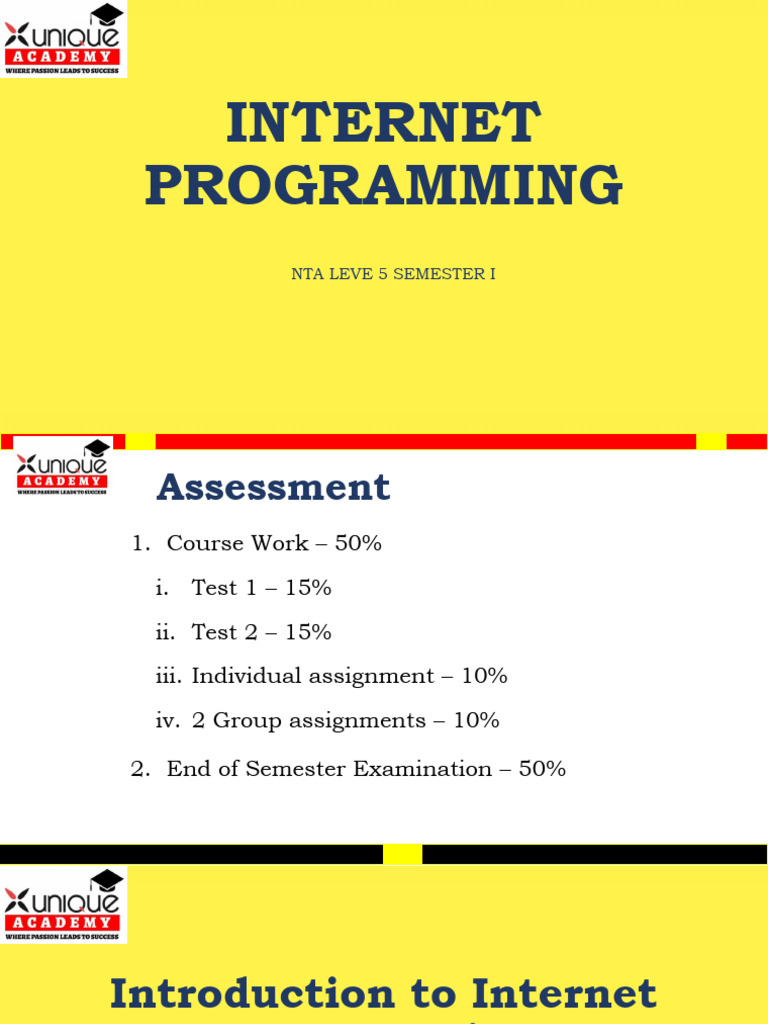 ITT 05103 - 2023mimi Internet Programming-1 | PDF | World Wide Web | Internet & Web