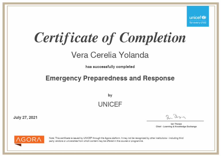 Emergency Preparedness and Response - Certificate | PDF