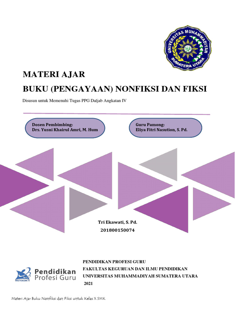 2 MATERI AJAR BUKU NONFIKSI DAN FIKSI TRI EKAWATI Compressed | PDF | Kajian Bahasa Asing
