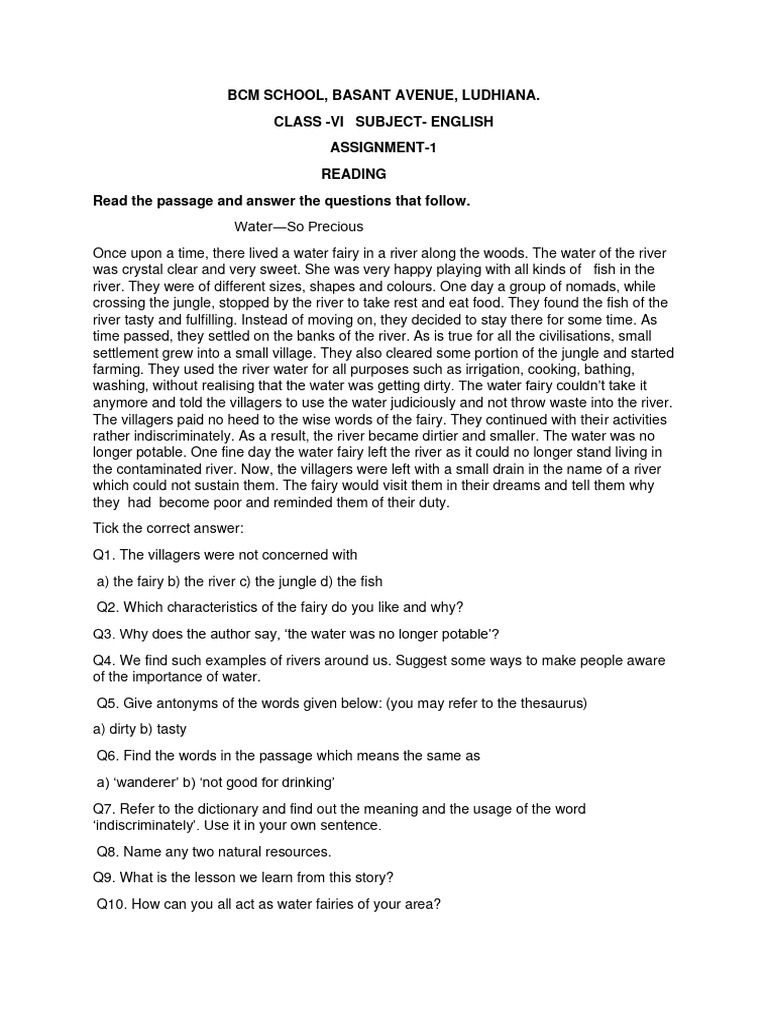 Water Conservation Lesson for Kids | PDF | Linguistics