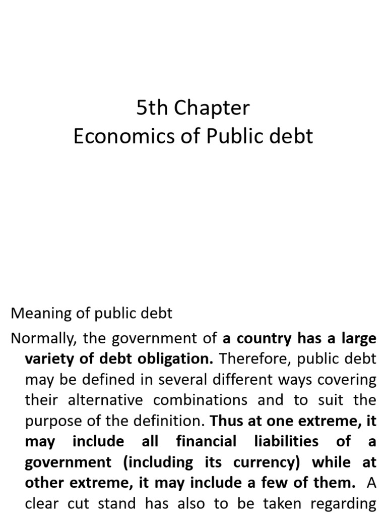 Understanding Public Debt Economics | PDF | Debt | Government Debt