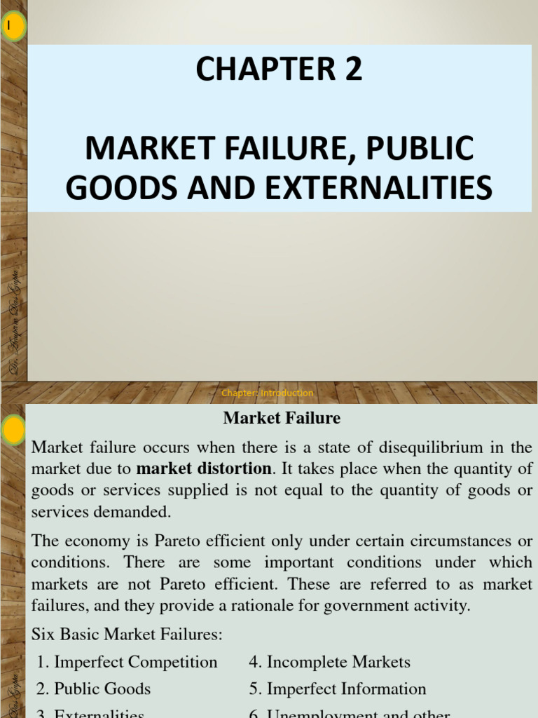 Chapter 2 Market Failure | PDF | Externality | Imperfect Competition