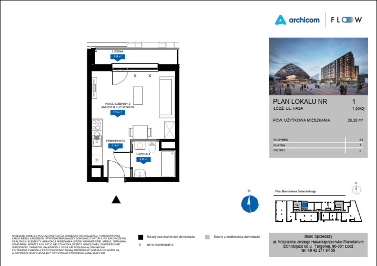 Plan Lokalu NR 1: Loggia | PDF