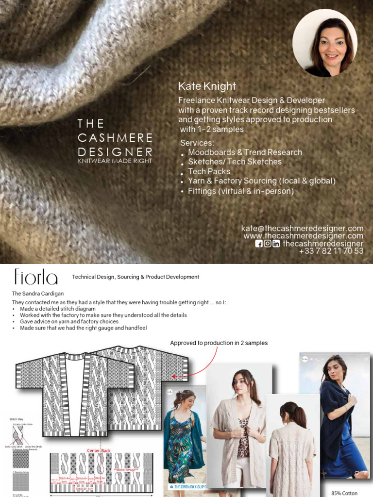 Freelance Knitwear Design Services | PDF | Softlines (Retail) | Textile ...