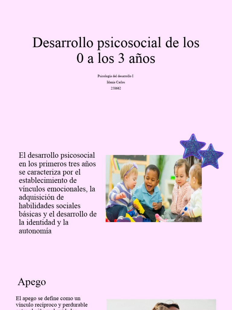 Desarrollo Psicosocial de Los 0 A Los 3 | PDF | Teoría de apego ...