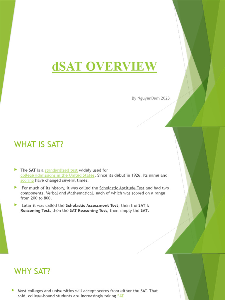 SAT Overview | PDF | Sat | Equations