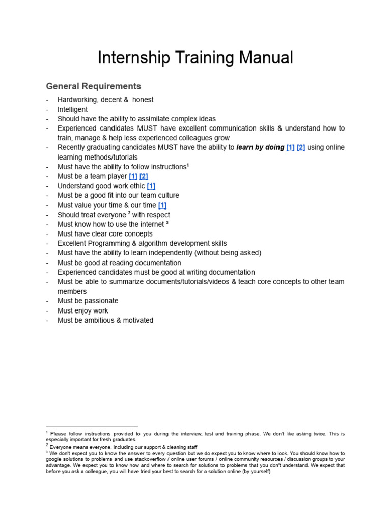 Internship Training Manual | PDF | C (Programming Language) | Pointer ...