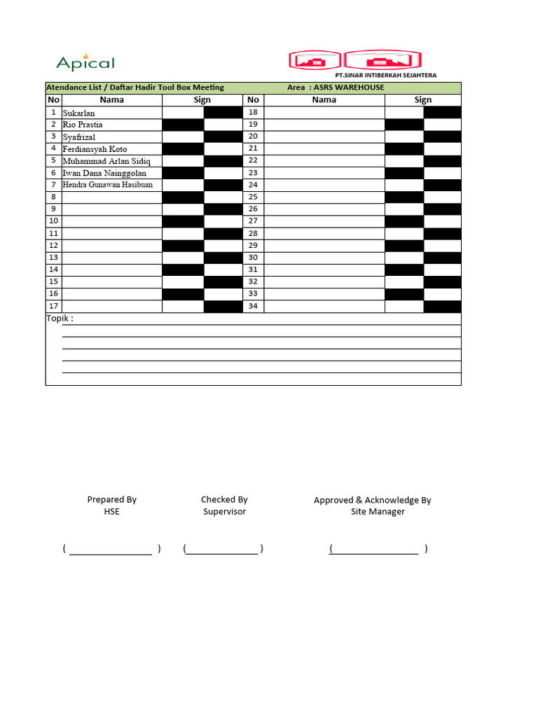 Form TBM (Karlan) Revisi 2 | PDF