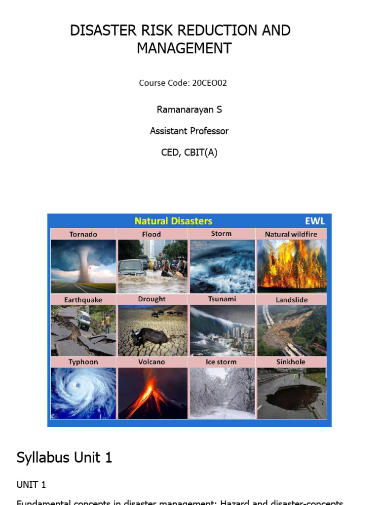 EEE DRRM Unit1 | PDF | Emergency Management | Geographic Information System