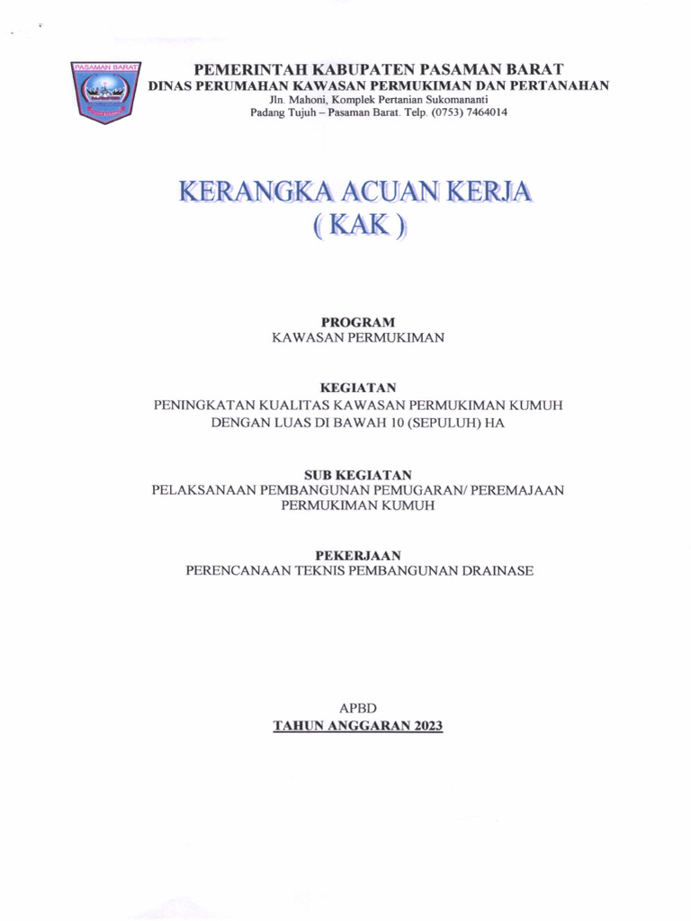 Kak Drainase-1 | PDF