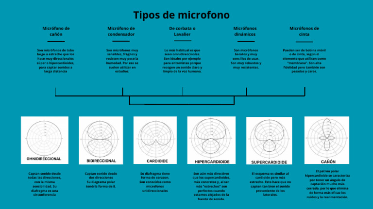 Tipos de micrófonos y sus características | PDF | Micrófono ...