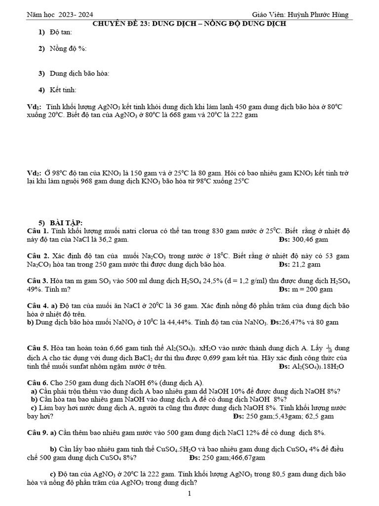 Bai 23. Do Tan - Ket Tinh | PDF