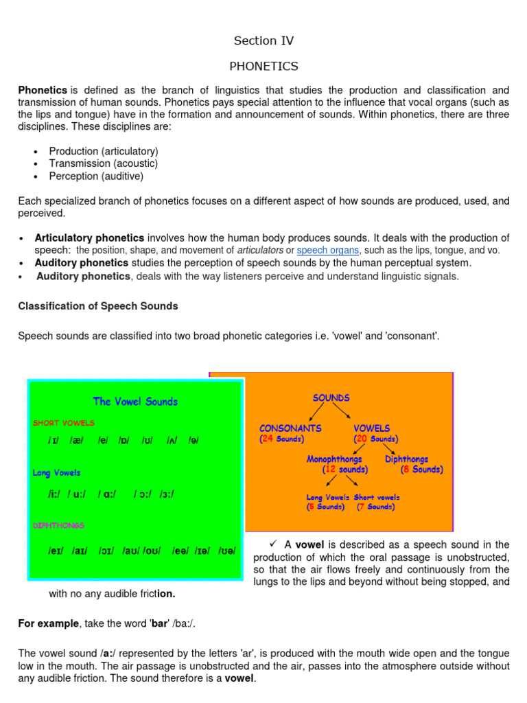 Phonetics: Sound Production and Types | PDF | Phonetics | Miranda Warning