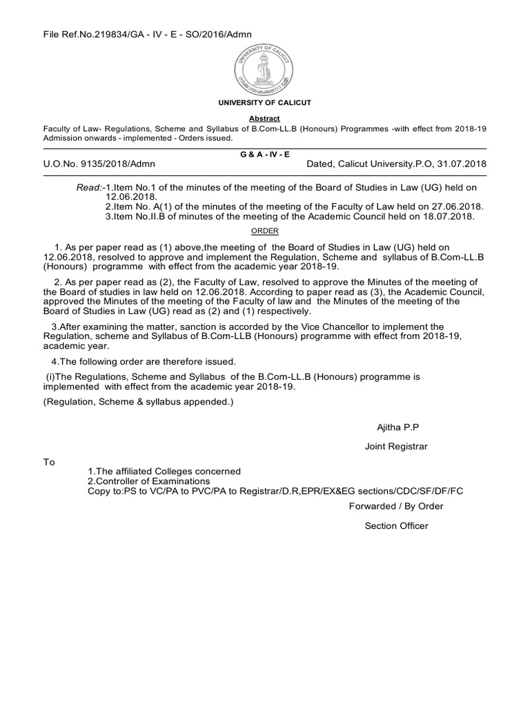 LLB (Hons) Syllabus | PDF | Demand | Tort