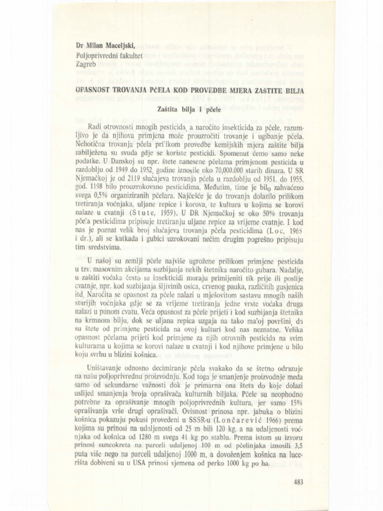 Trovanje Pcela | PDF