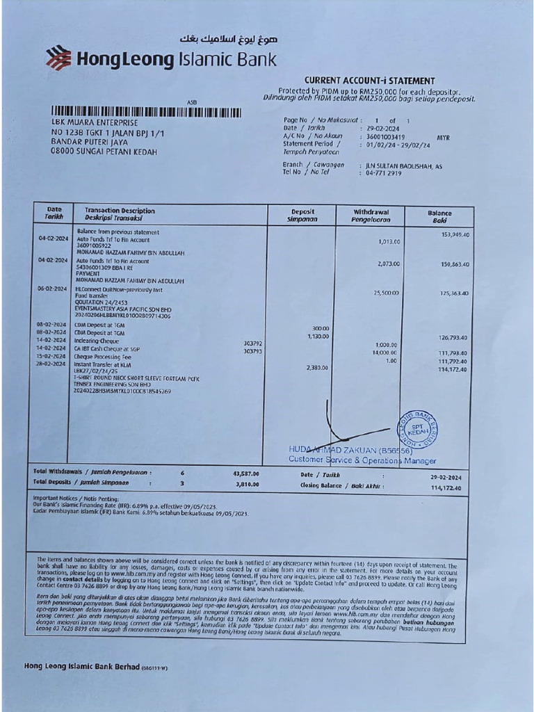 Bank Statement New | PDF