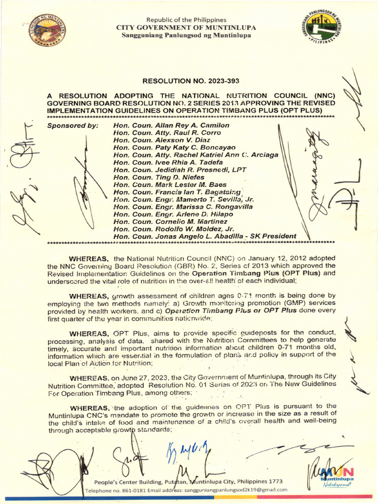 Resolution No. 2023 393 | PDF