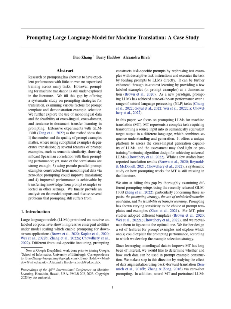 823 Prompting Large Language Model | PDF | Spearman's Rank Correlation ...