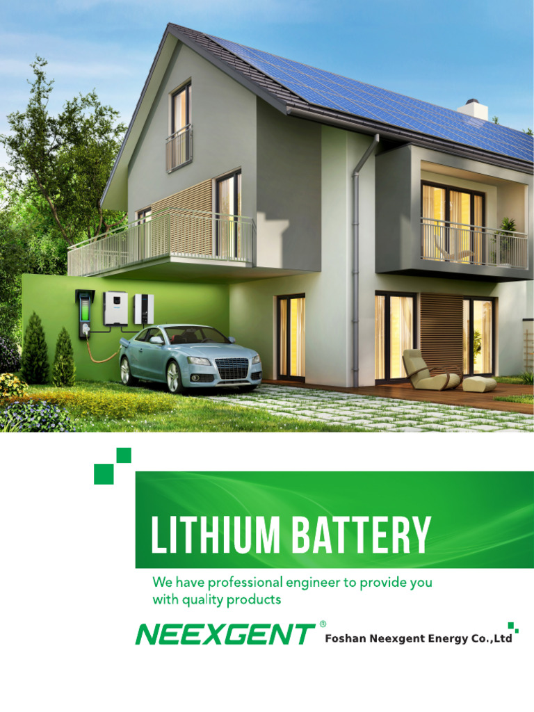 Neexgent Lithium Battery Catalogue | PDF