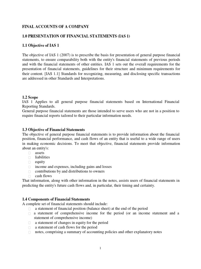 COMPANIES FINAL ACCOUNT Format | PDF | Income Statement | Balance Sheet