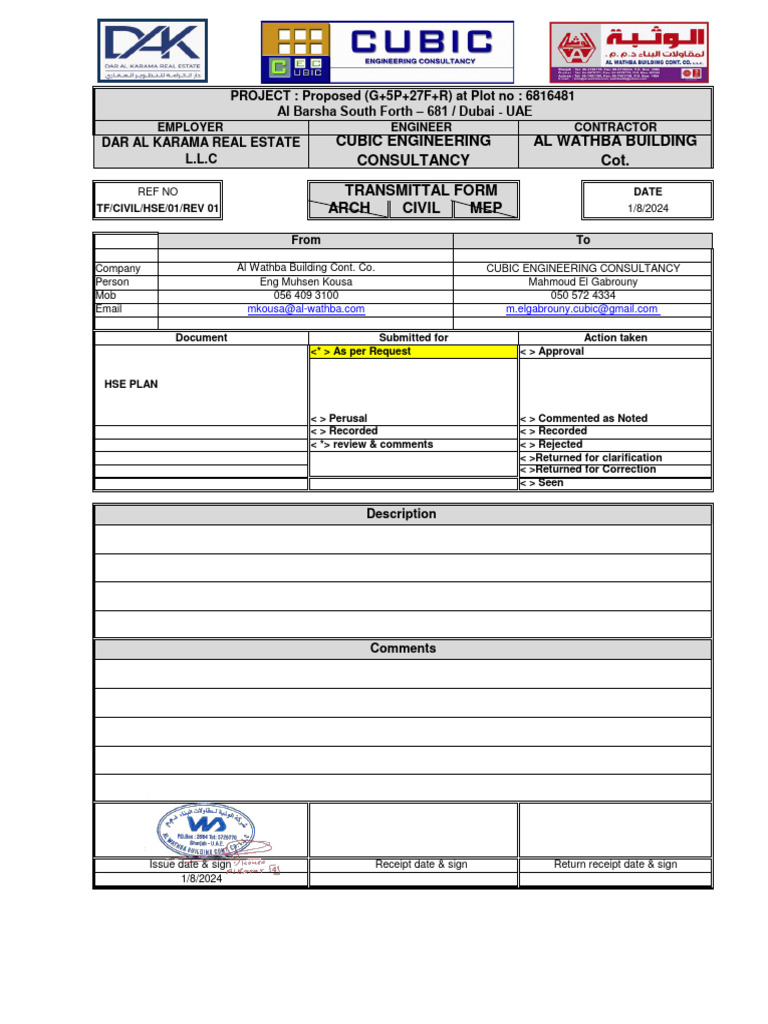 Tf-Civil-Hse-01-Rev 01 - Hse Plan | PDF
