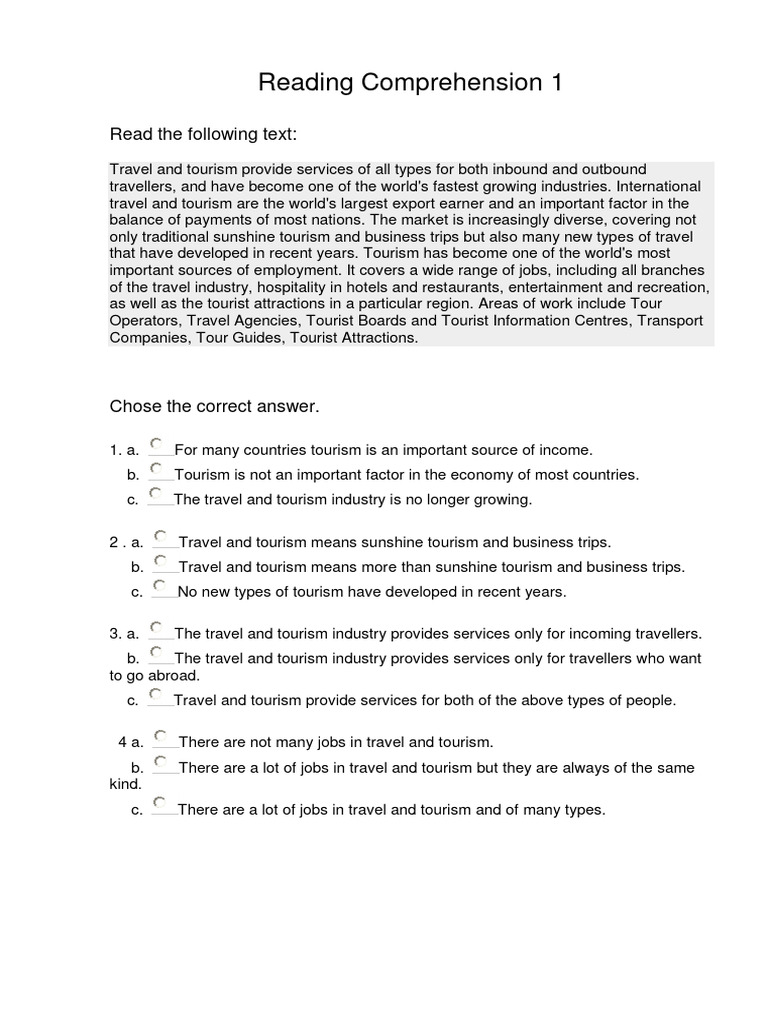 Travel and Tourism Industry Overview | PDF | Tourism | Service Industries