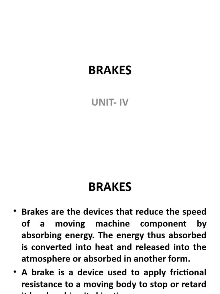 BRAKES | PDF | Technology & Engineering