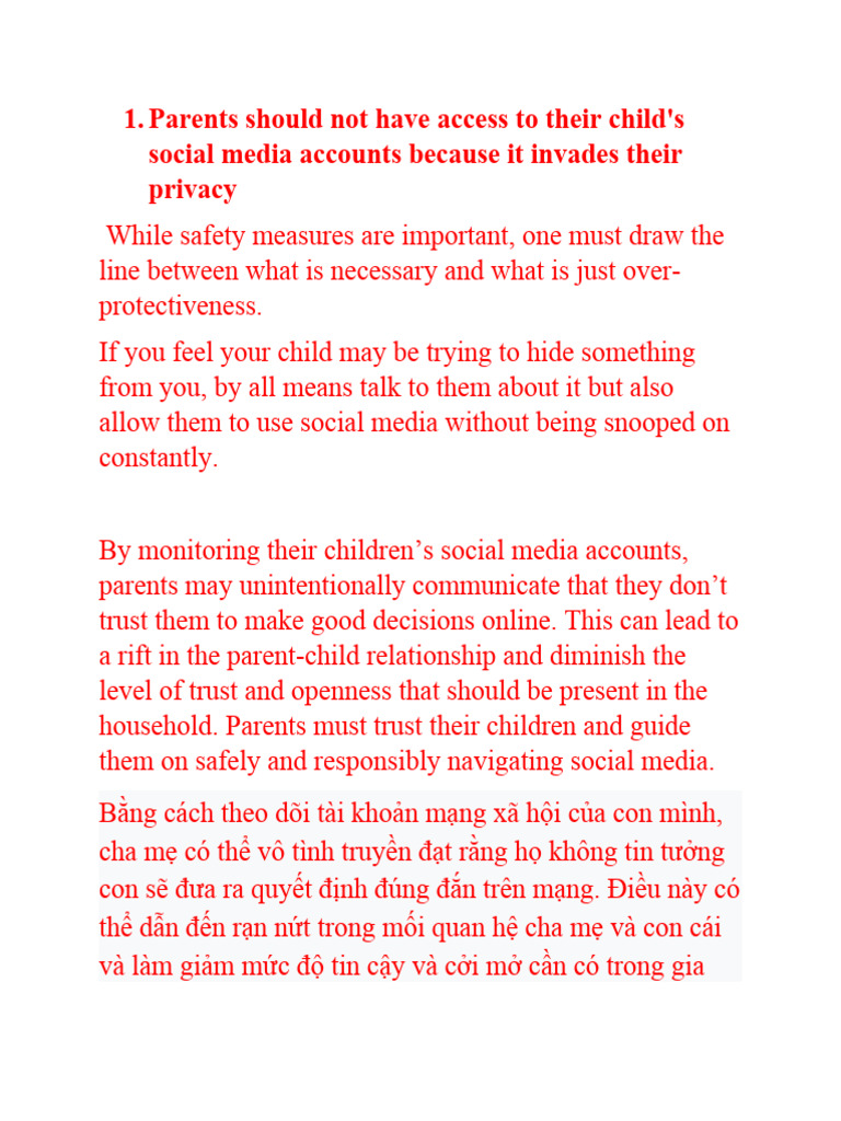 Parents: Trust Teens Online | PDF | Privacy | Social Media