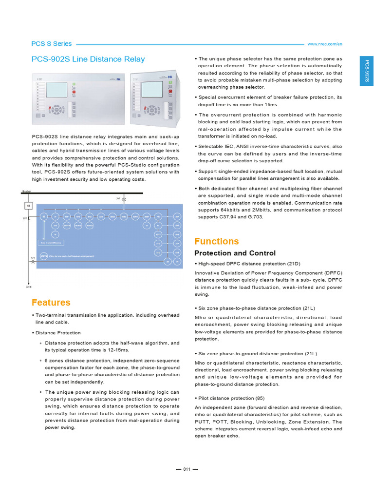 B.8.3. Distance - Brochure - NR - PCS-902S | PDF | Electric Power | Power (Physics)