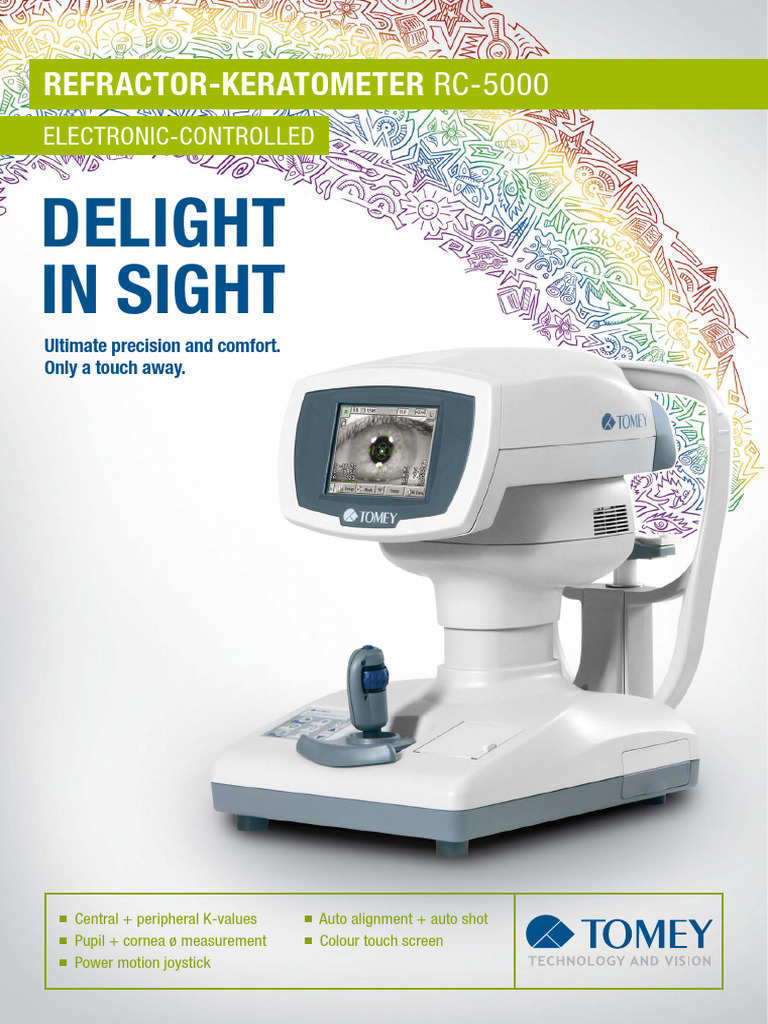Delight in Sight: Refractor-Keratometer Rc-5000 | PDF | Eye | Cornea