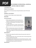 Sand Replacement Test for Soil Density | PDF | Density | Soil