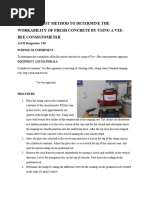 Vee Bee Test Procedure Manual | PDF | Concrete | Materials