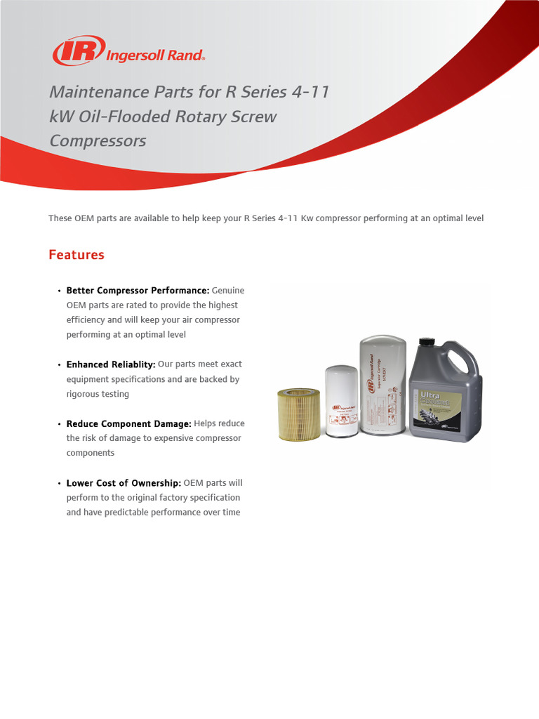 Maintenance Parts For R Series 4 11 KW - Enpdf | PDF | Mechanical Engineering