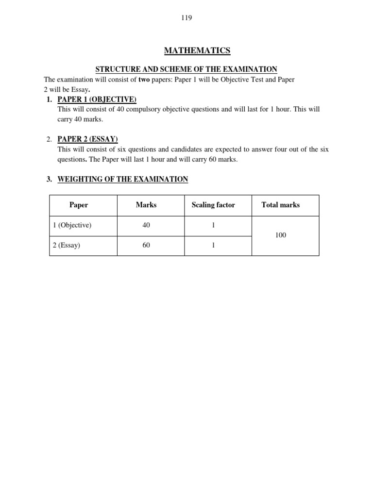 2024 Bece Mathematics Sample Questions From Waec | PDF | Mathematics
