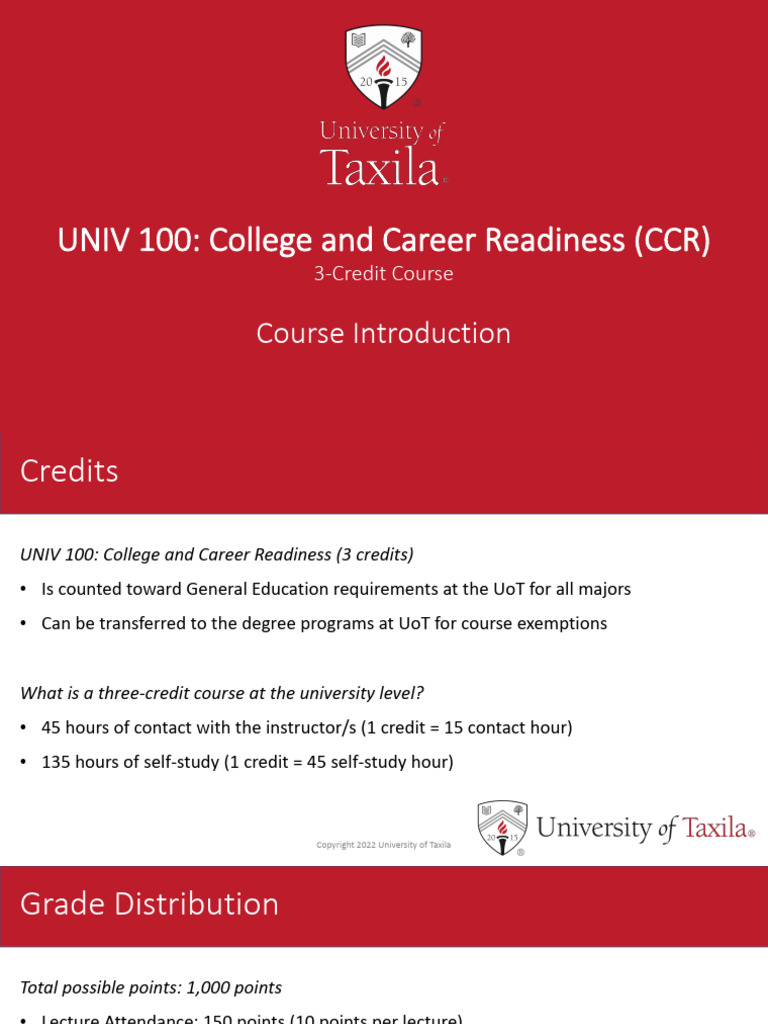 CCR Course Introduction | PDF