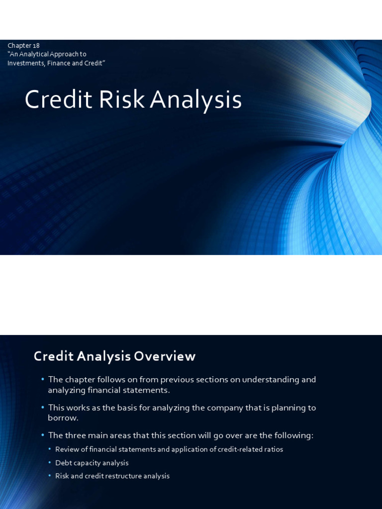 Chapter 18 Credit Analysis | PDF | Credit Rating | Debt