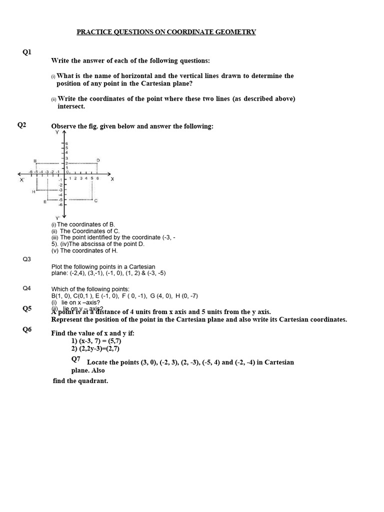 Co-Ordinate Geometry | PDF