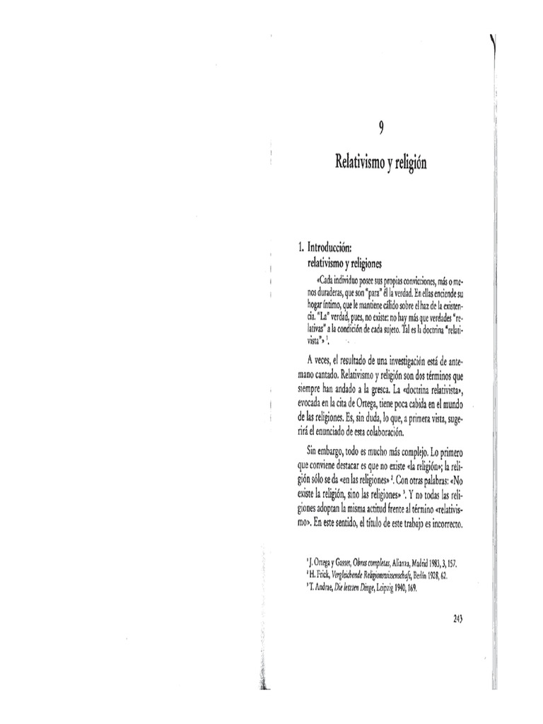 Fraijo (2012) - Relativismo y Religion | PDF