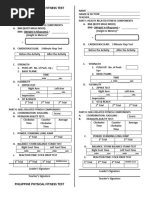 PPFT Form | PDF | Body Mass Index | Sports