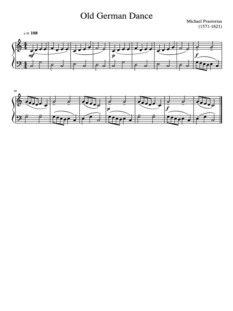 Old German Dance | PDF