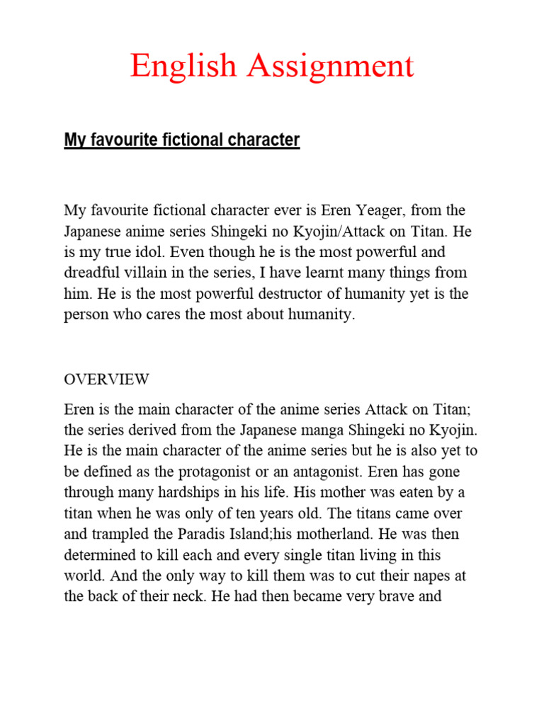 English Assignment | PDF