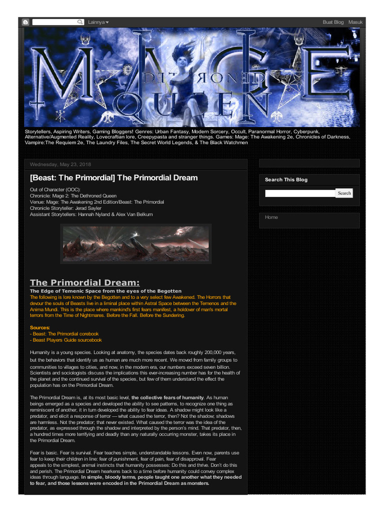 Exploring the Primordial Dream | PDF | Dream | Soul