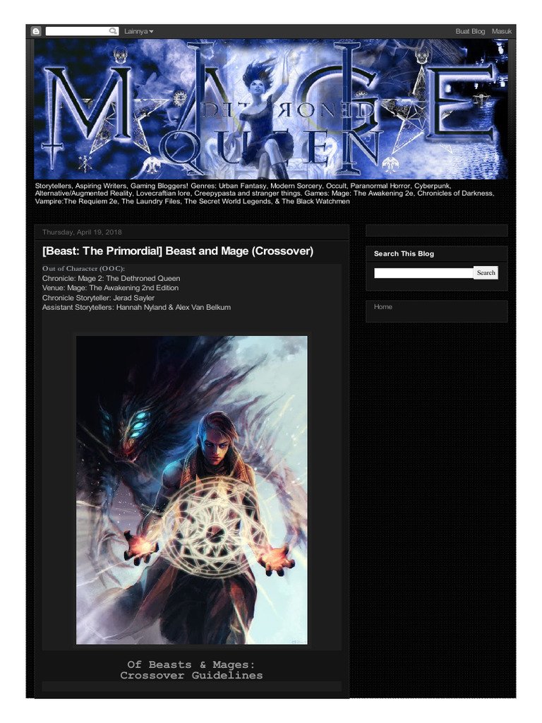 (BeastThePrimordial) Beast and Mage Crossover | PDF