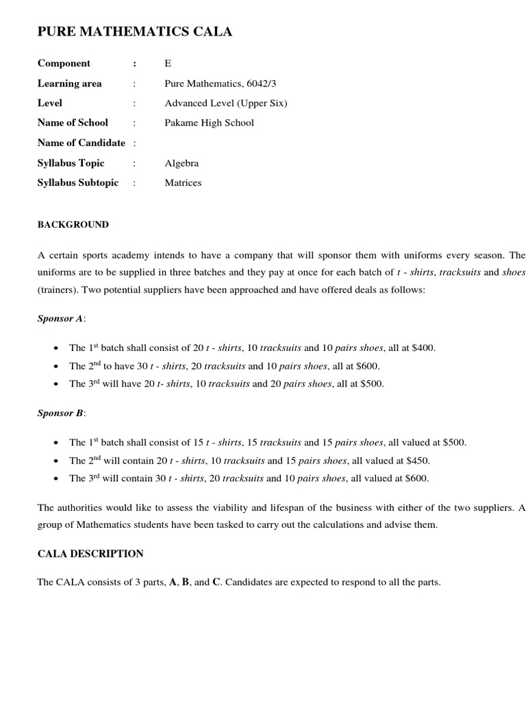 Component E - Matrices - 080002 | PDF | Matrix (Mathematics) | System Of Linear Equations