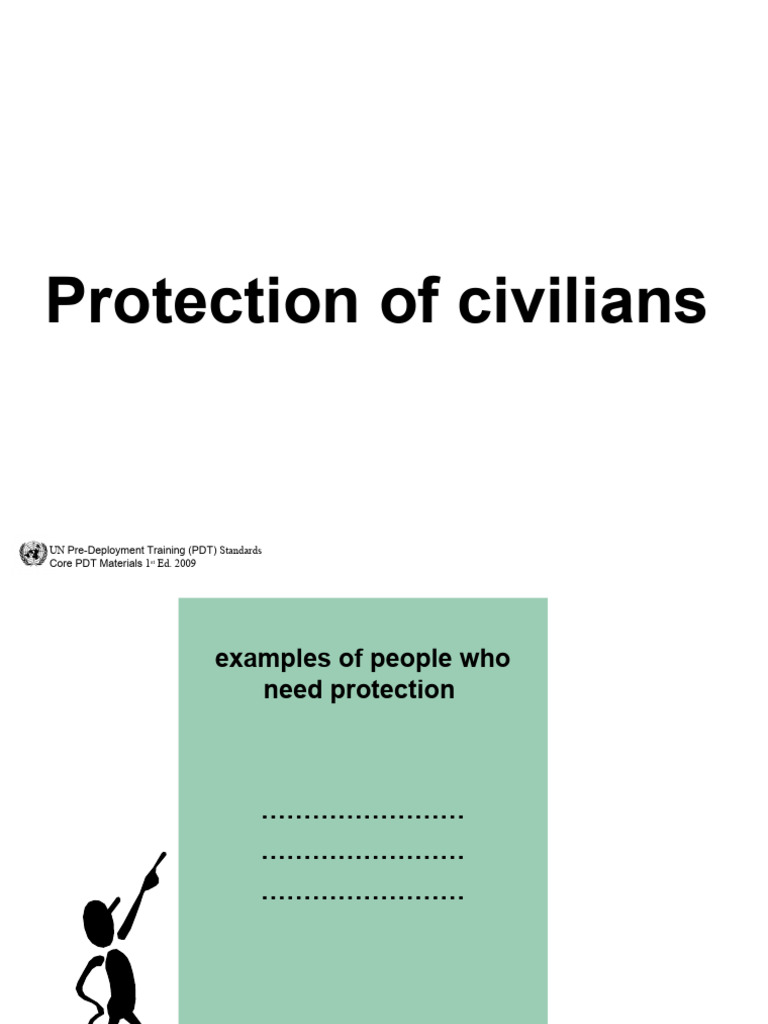 Protection of Civilians | PDF | Geneva Conventions | Humanitarian Aid