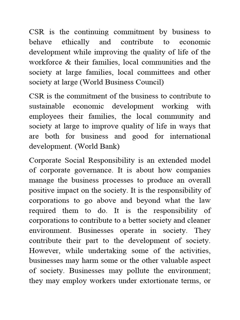 CSR - Unit 5 | PDF | Corporate Social Responsibility | Governance