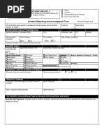 IOSH Incident Report Form | PDF | Business | Labor Relations