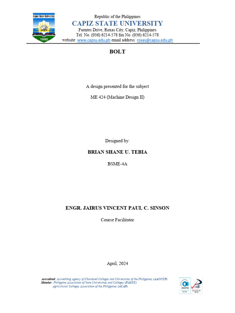 Machine Design | PDF | Screw | Nut (Hardware)